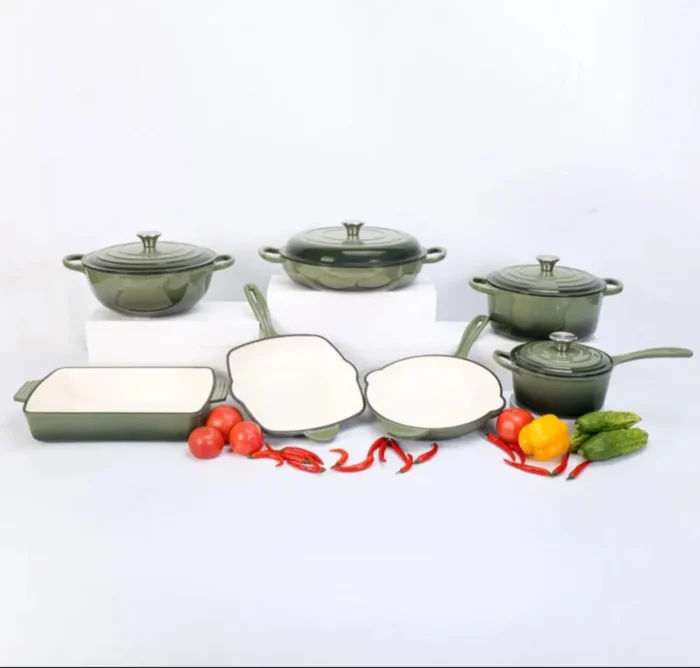 11-piece cast iron cookware set | Smart Enterprise