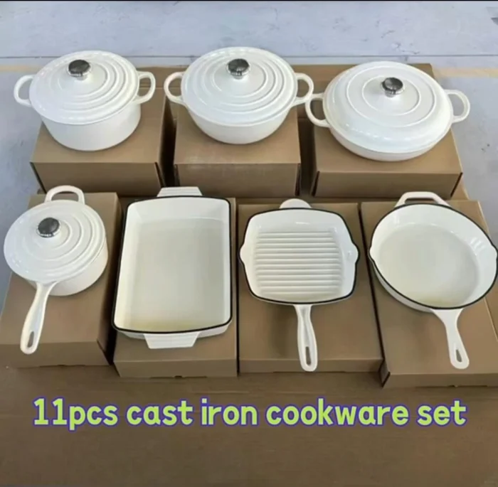 11-piece cast iron cookware set | Smart Enterprise