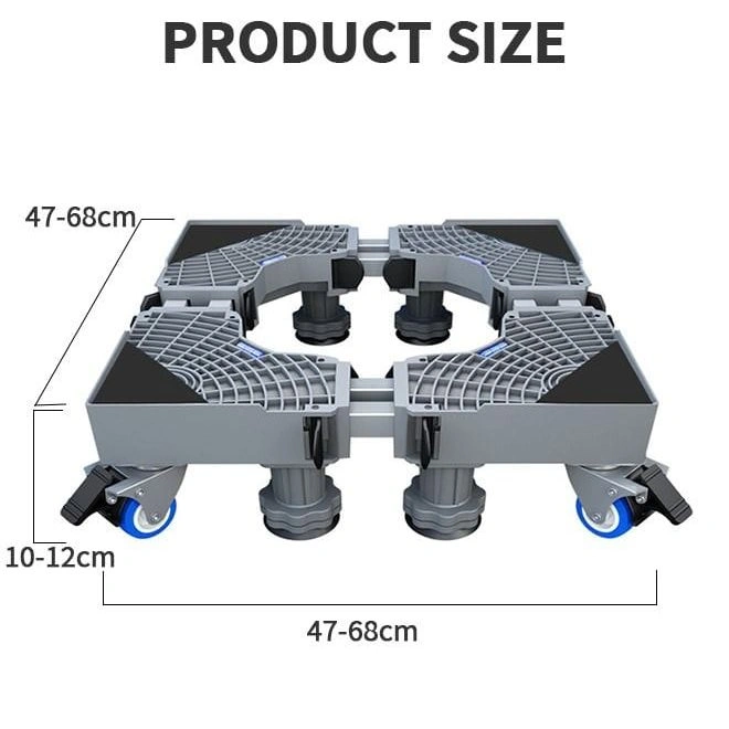 Heavy Duty 200kg Fridge Stand Washing Machine Stand Trolley