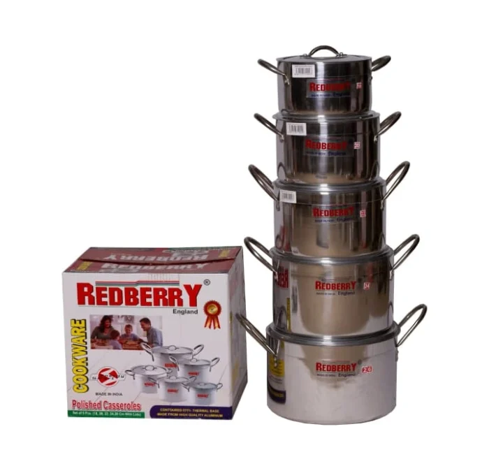 Redberry 5-Piece Non-Stick Cookware Set | Smart Enterprise